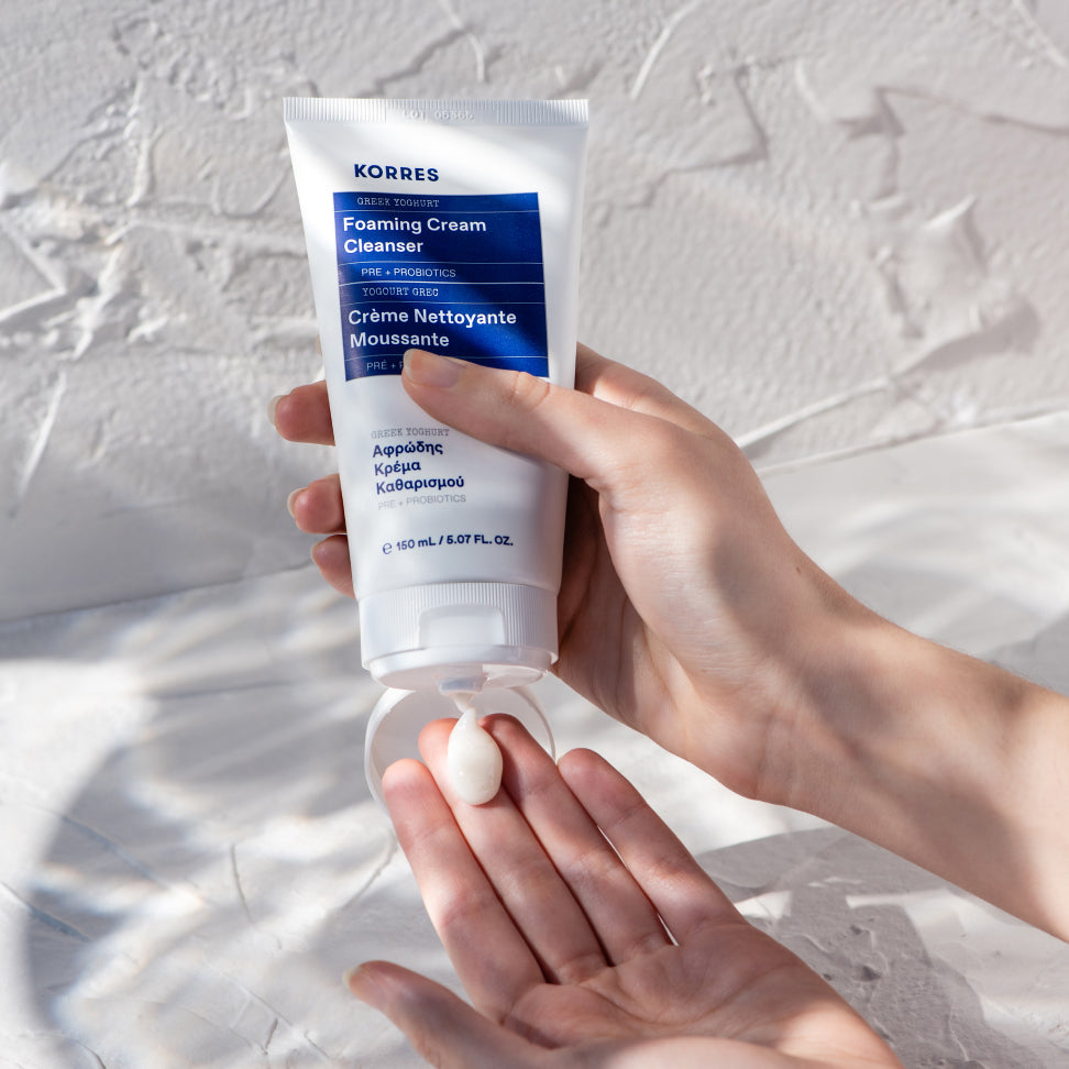 Korres Greek Yoghurt Foaming Cleanser | The Power Chic